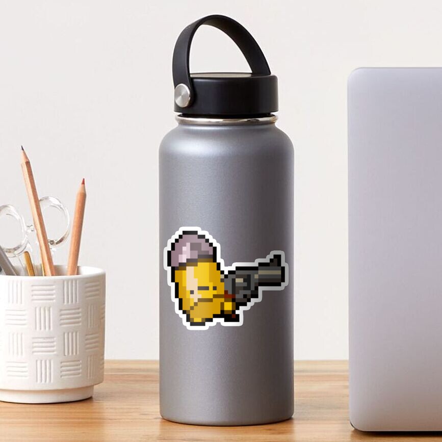 "Bullet Kin - Enter the Gungeon" Sticker for Sale by 12guage | Redbubble