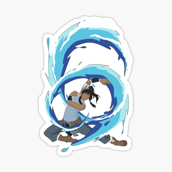 "Waterbending" Sticker for Sale by Oni4219 | Redbubble