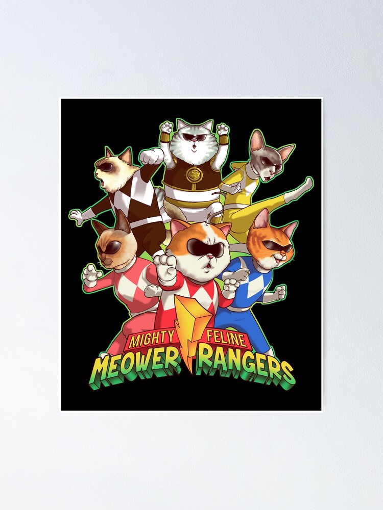 Póster «Meower Rangers» de Batang90sart | Redbubble