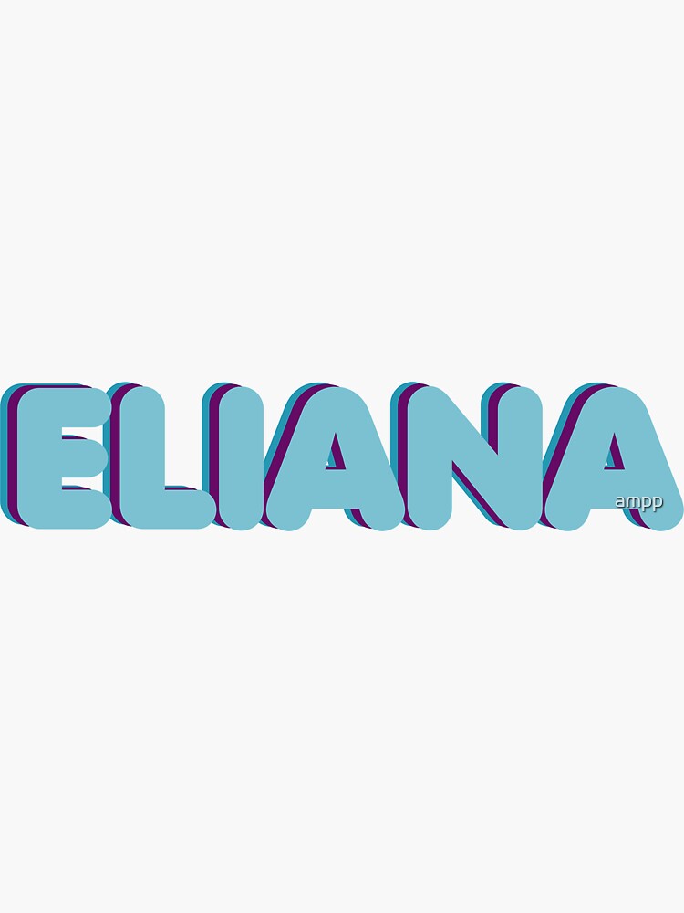 "Eliana" Sticker for Sale by ampp | Redbubble