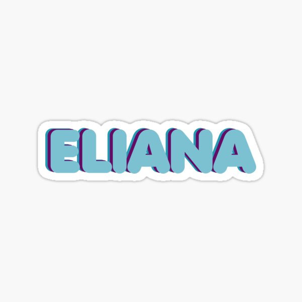 "Eliana" Sticker for Sale by ampp | Redbubble