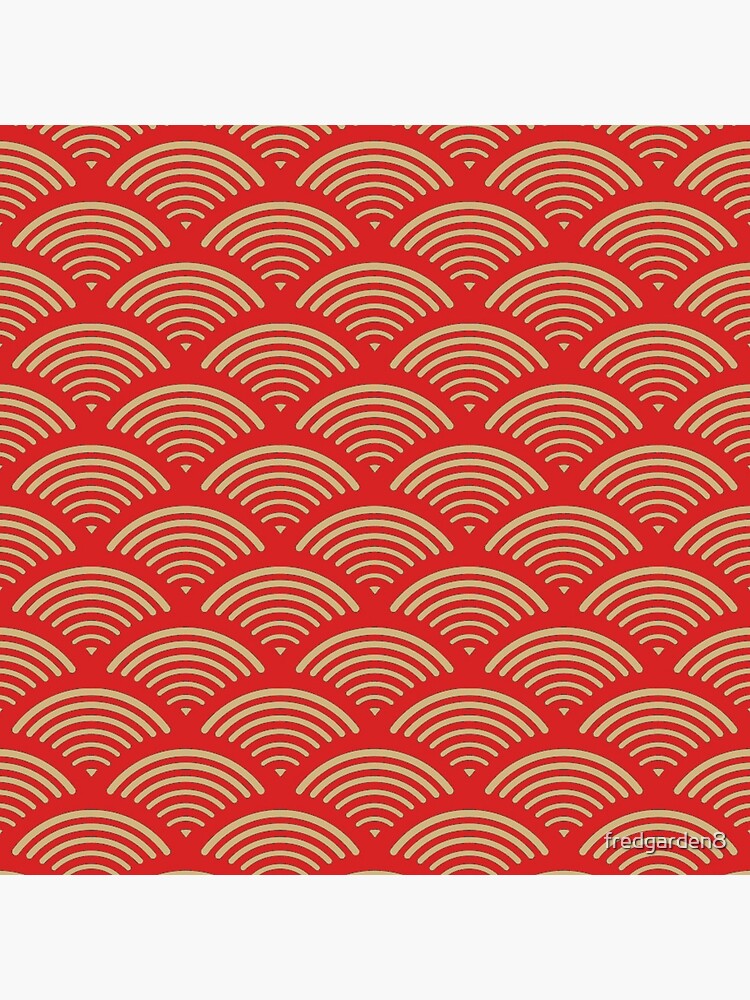 "Japanese Ocean Wave Pattern Design SEIGAIHA" Poster for Sale by ...