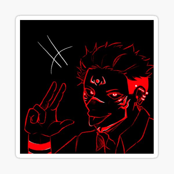 "Sukuna" Sticker by whatthegorf | Redbubble