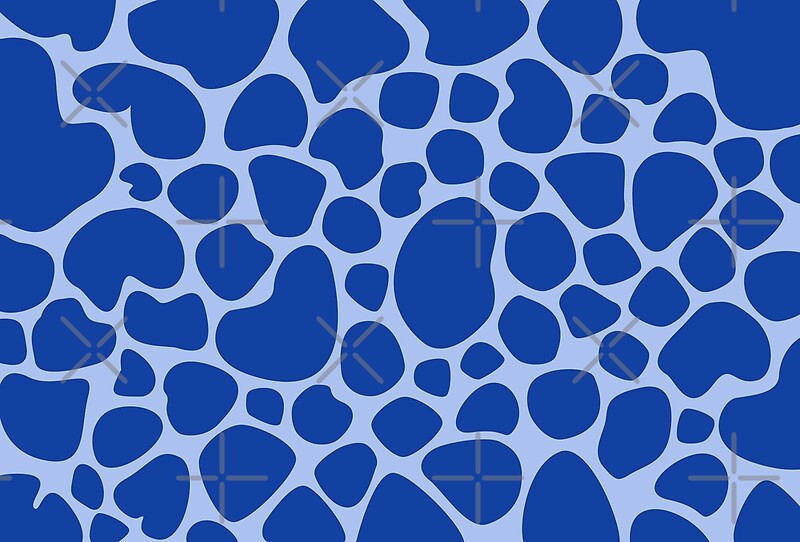"Blue Giraffe Animal Print Pattern Design" by patternsoup | Redbubble