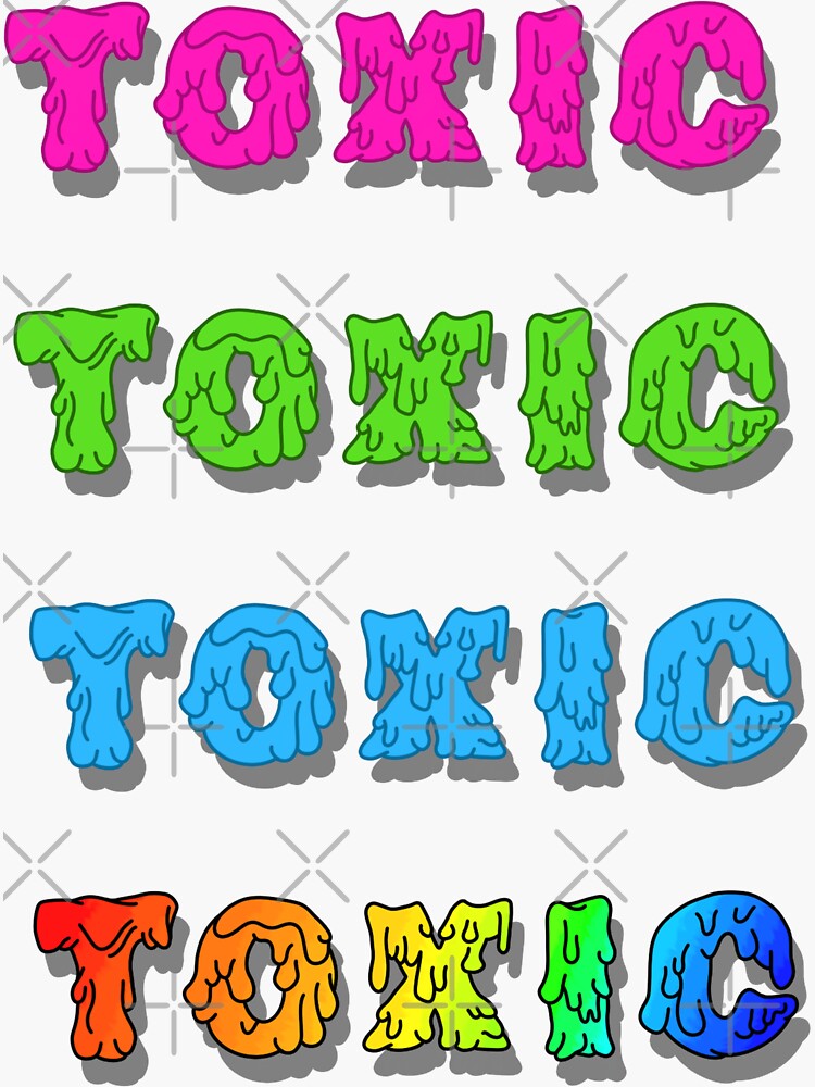 "TOXIC Sticker Pack" Sticker by dmei29 | Redbubble