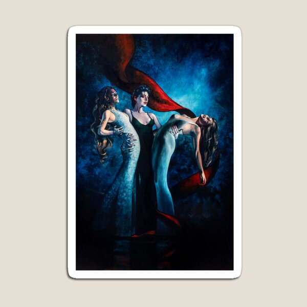 "vampire trio" Magnet for Sale by fiveloudarts | Redbubble