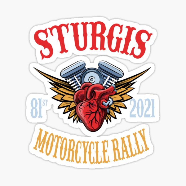 "officiel 2021 Sturgis Rally Motorcycles 81St T-shirts" Sticker for ...