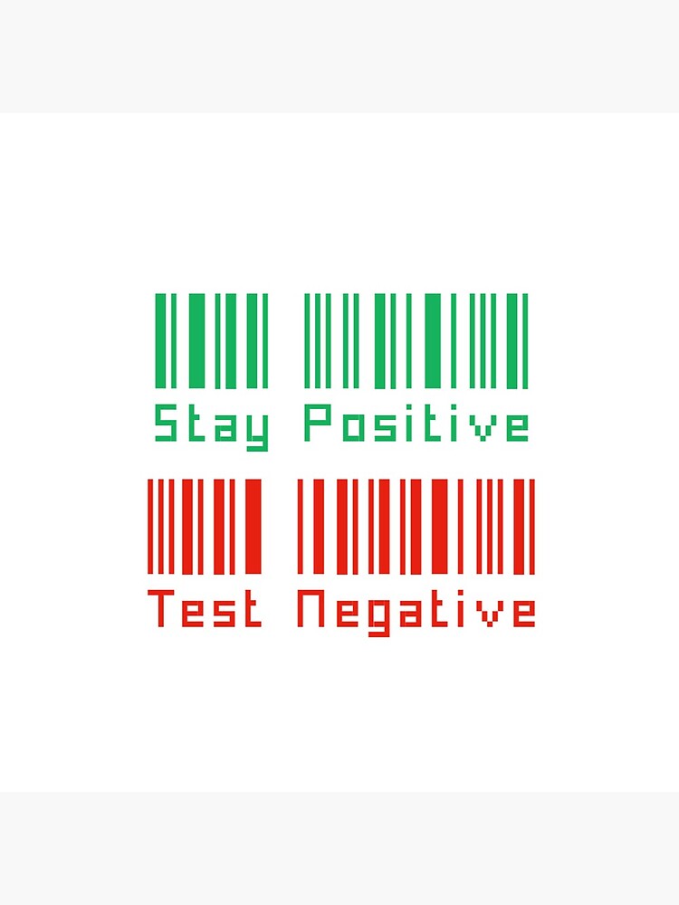 "Stay Positive Test Negative barcode color" Poster for Sale by sld83920 ...