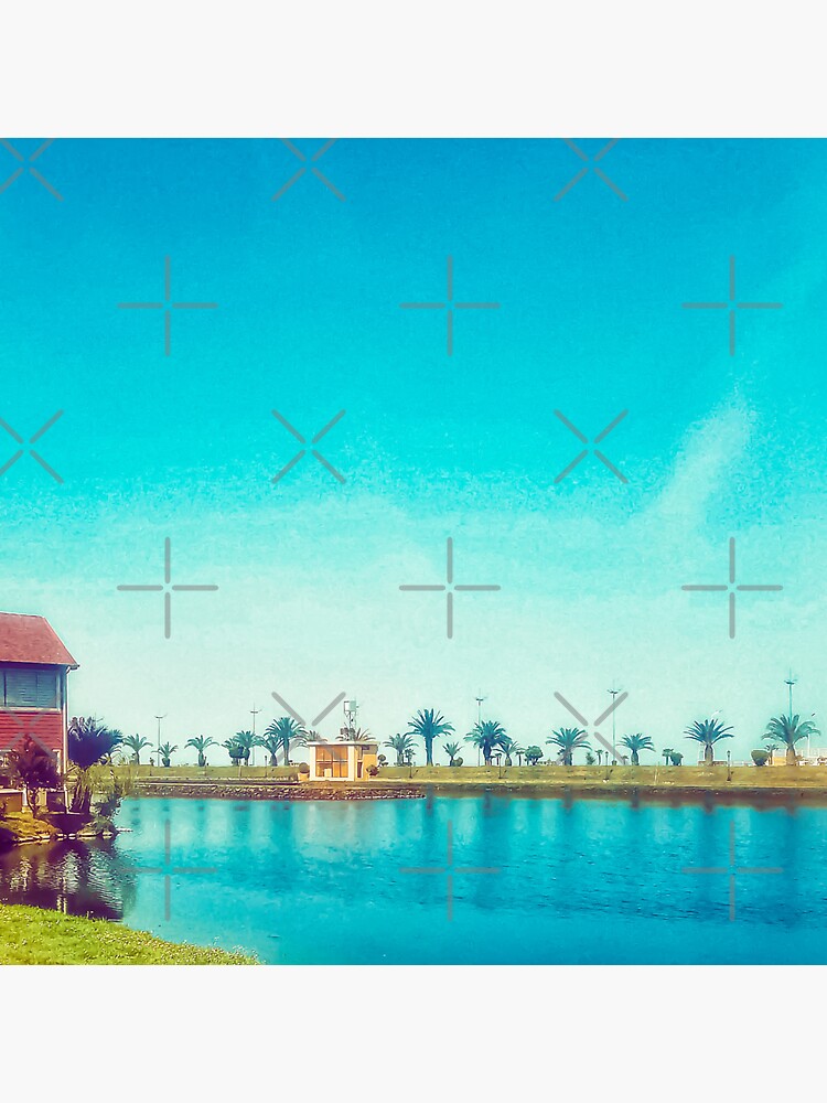 "PALMTREES BEACH" Sticker by JoySpark | Redbubble