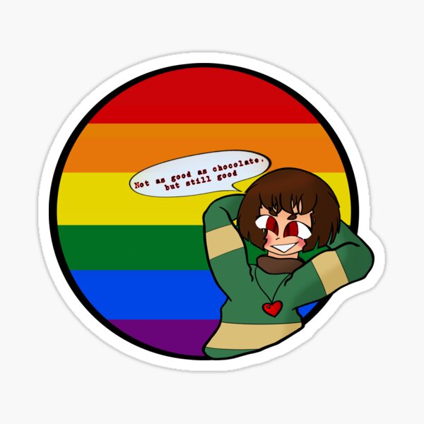 "Chara Gay Pride" Sticker by PeppermintGhost | Redbubble