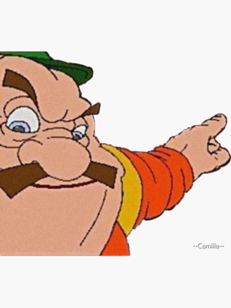 "Morshu Pointing" Sticker for Sale by --Camiila-- | Redbubble