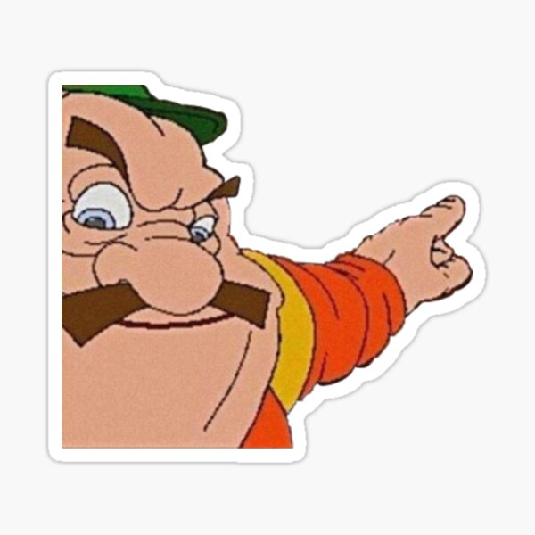 "Morshu Pointing" Sticker for Sale by --Camiila-- | Redbubble