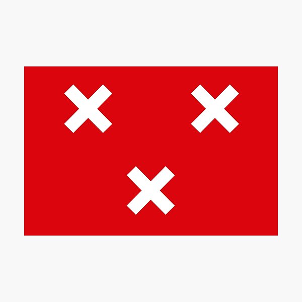 "Flag of Breda, Netherlands" Photographic Print by brigadeiro | Redbubble