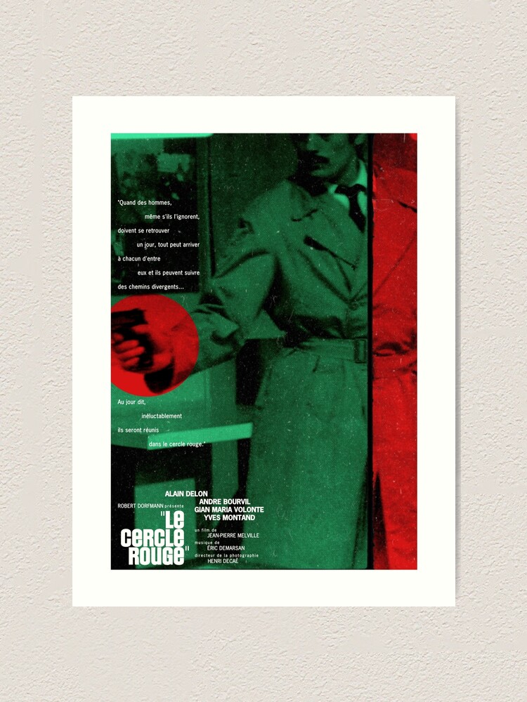 "Le Cercle Rouge/The Red Circle (1970) - Movie poster design" Art Print ...