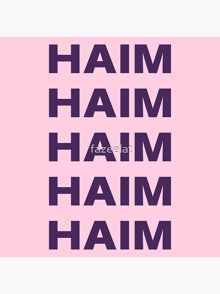 Poster « impression de logo de bande de haim (rose et violet) », par ...