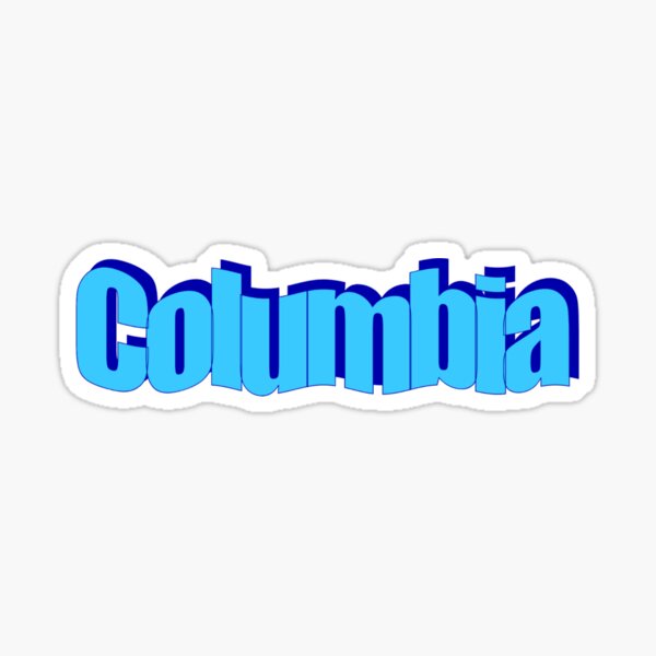 "Columbia Clipart" Sticker by marissaaaronson | Redbubble