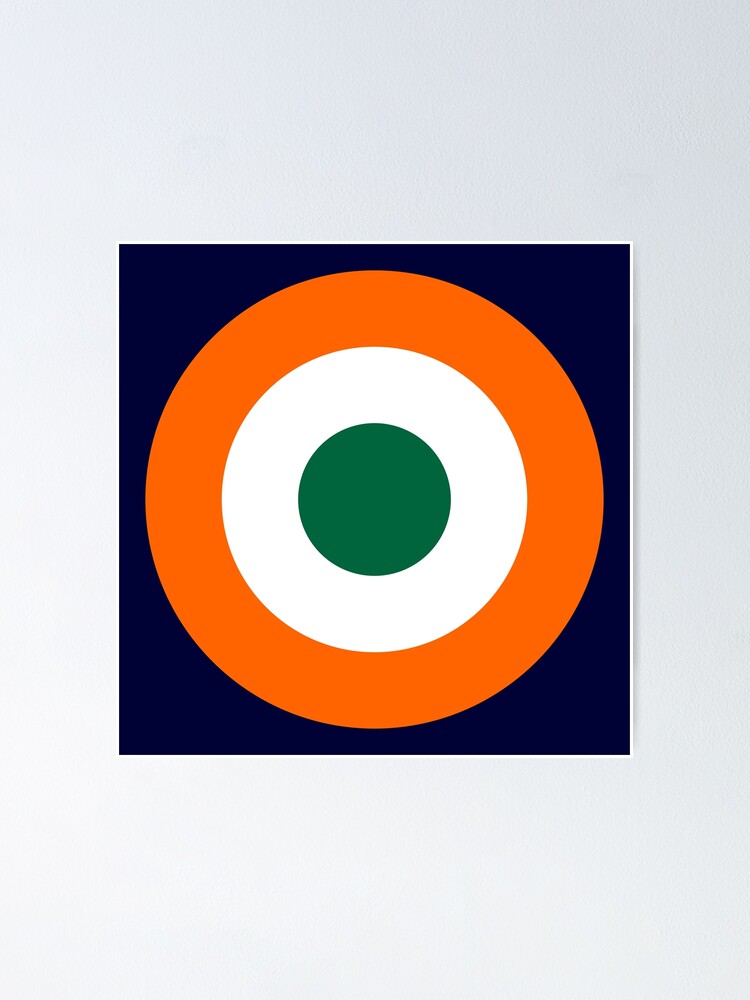 "INDIA AIR FORCE ROUNDEL IAF" Poster for Sale by enigmaticone | Redbubble