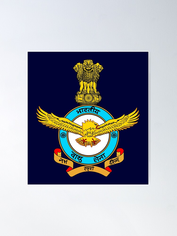 "INDIA AIR FORCE IAF BADGE" Poster for Sale by enigmaticone | Redbubble