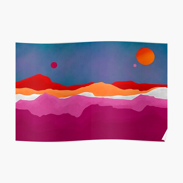 "lesbiscape subtle pride flag" Poster for Sale by shelbyfig | Redbubble