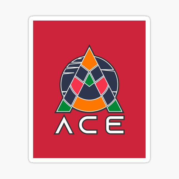 "ACE" Sticker for Sale by HGEEK | Redbubble