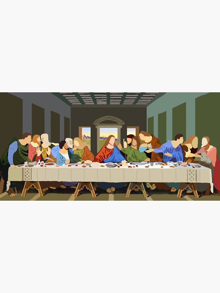 "The last supper" Sticker for Sale by zthurber | Redbubble