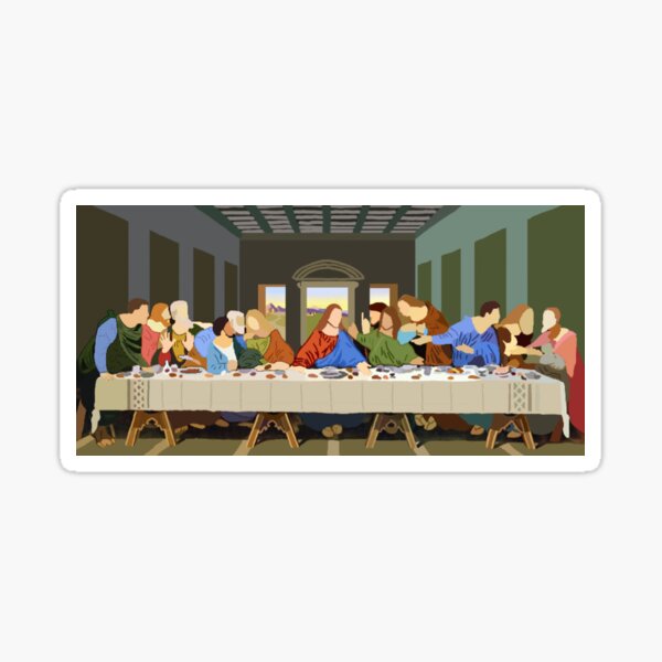 "The last supper" Sticker for Sale by zthurber | Redbubble