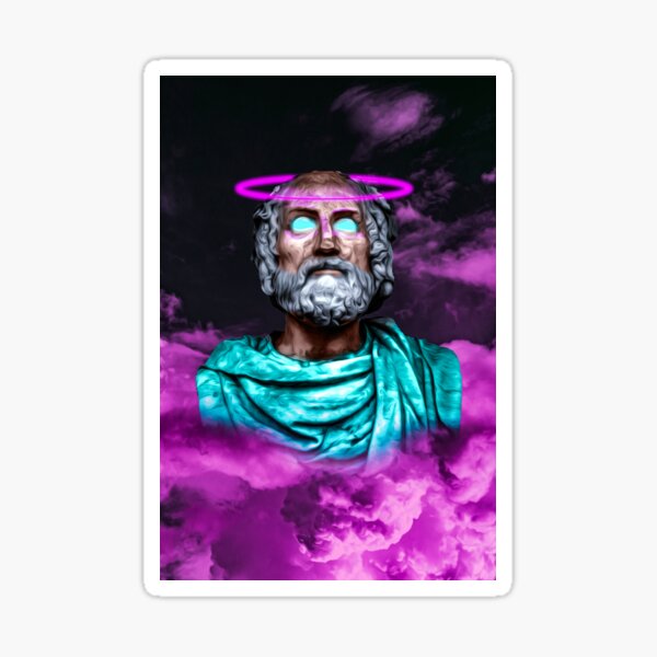 "Ancient Philosoper Socrates" Sticker for Sale by Galactic-Stoner ...