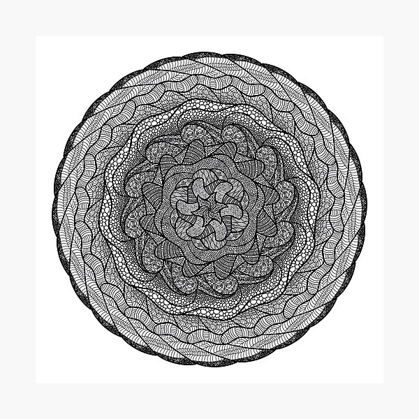 "Mandala of Perseverance" Photographic Print for Sale by VitreousCut ...