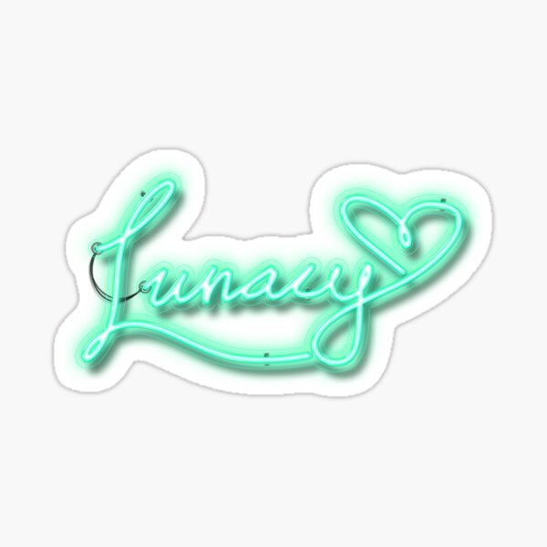 Pegatina «Logotipo de Neon Green Lunacy» de lunacymusic | Redbubble