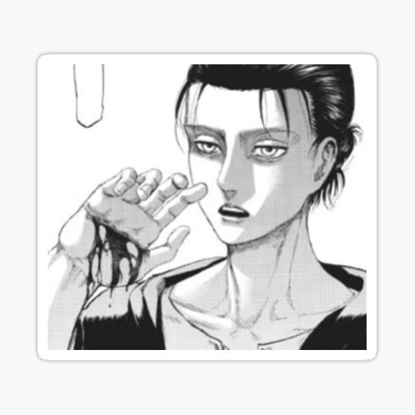 "Eren Yeager " Sticker by aarozconleche | Redbubble