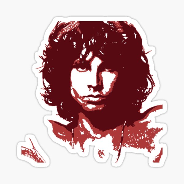 "Jim Morrison Jim Morrison" Sticker for Sale by FireFlyTee | Redbubble