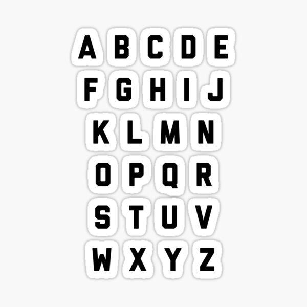 "A to Z Sticker Pack" Sticker for Sale by Binsagar | Redbubble