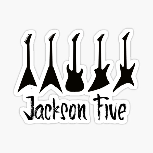 "Jackson Five" Sticker by Blackmood | Redbubble