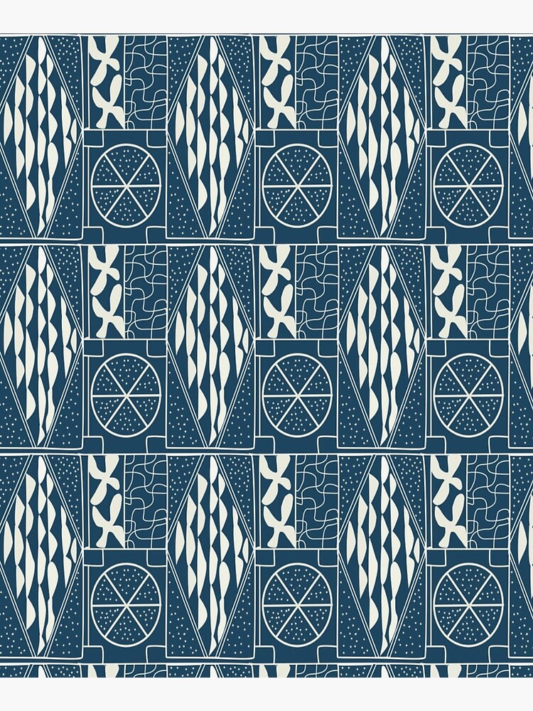 " Ndop blue background" Mounted Print for Sale by tchems | Redbubble