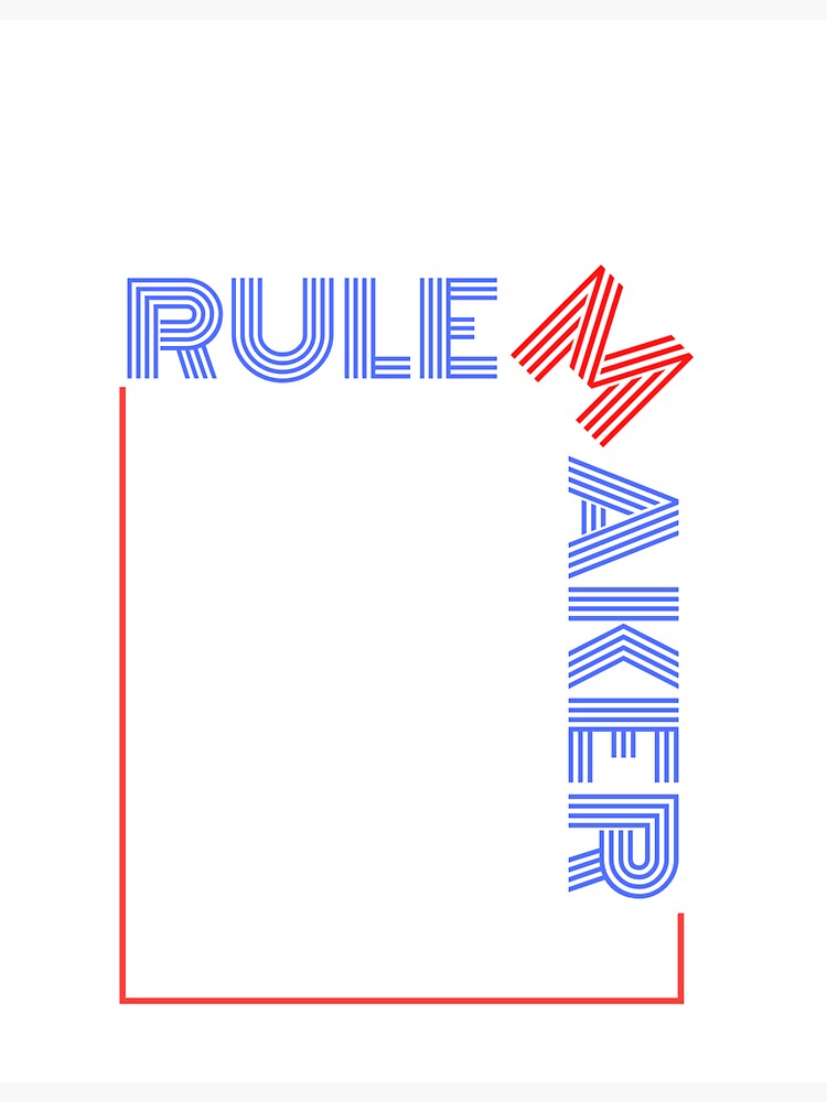 "Rulemaker (blanc)" Sticker for Sale by Rulemaker | Redbubble