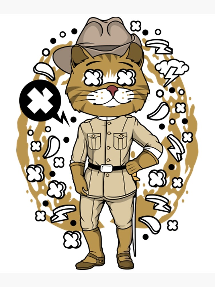 "Explorer Cat Pop Art" Poster by AndreaBlace07 | Redbubble