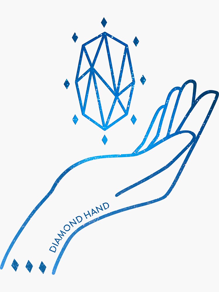 "Diamond Hand v3 GME WSB" Sticker for Sale by tiantanman | Redbubble