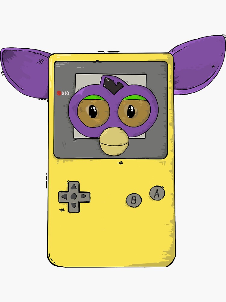 "Gameboy Ferbie - 90's Nostalgia" Sticker for Sale by JimRofl | Redbubble