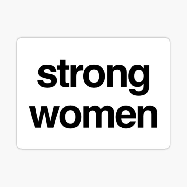 "Strong woman" Sticker for Sale by Swissshop | Redbubble