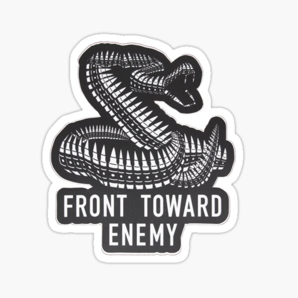"Front Toward Enemy " Sticker for Sale by adel-alabady | Redbubble