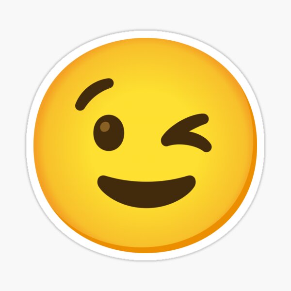 "Emoji Winking Winky Face Gift for Emoji Lovers" Sticker for Sale by ...