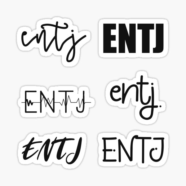 "ENTJ mbti" Sticker for Sale by artsomenautte | Redbubble
