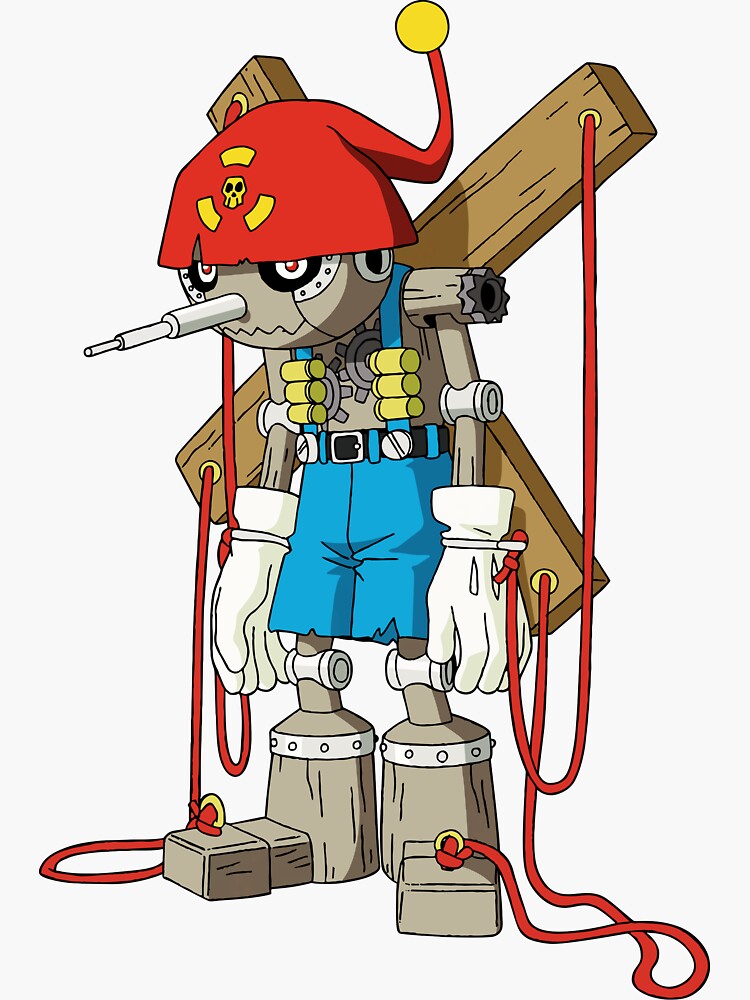 "puppetmon digimon adventure" Sticker for Sale by rinto66 | Redbubble