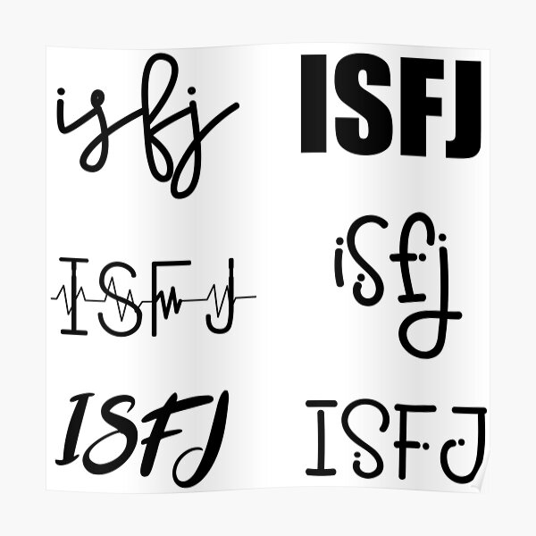 "ISFJ mbti" Poster by artsomenautte | Redbubble