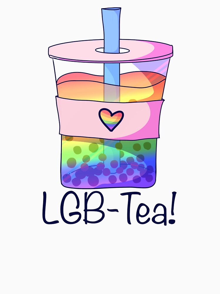 ""LGB-Tea!" Lgbt bubble tea pun" T-shirt by ForTheFrogWar | Redbubble