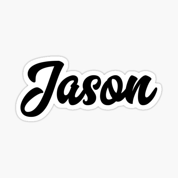 Pegatina «Nombre de cumpleaños de texto personalizado de Jason» de ...