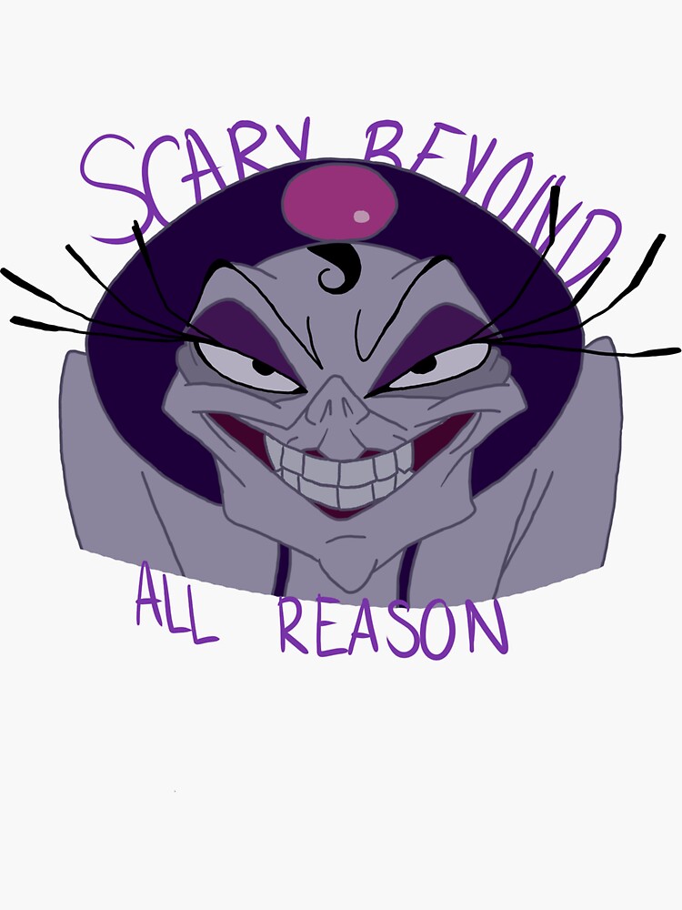 "Scary Beyond All Reason?" Sticker by pixiedustesme | Redbubble