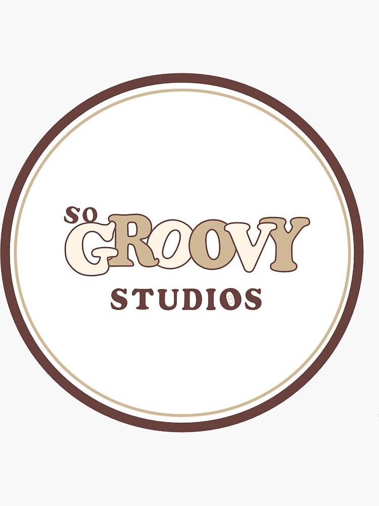 "SO GROOVY STUDIOS " Sticker for Sale by SoGroovyStudios | Redbubble