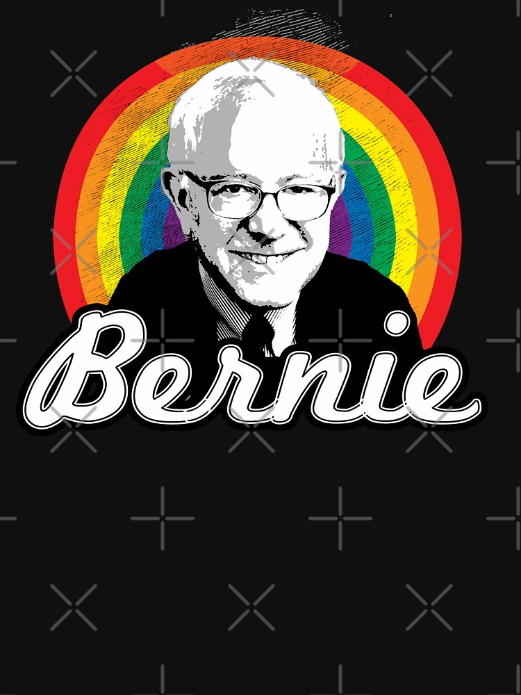 "Rainbow Bernie" T-shirt for Sale by popdesigner | Redbubble | rainbow ...