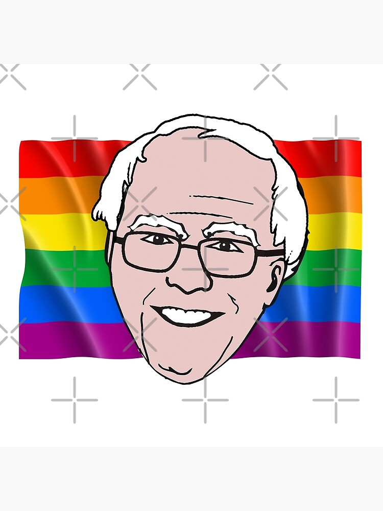 "Bernie Pride Flag" Poster by popdesigner | Redbubble